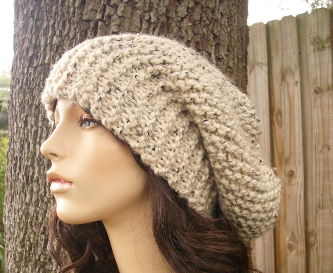 Knit Hat Mens Hat Oversized Beanie Hat Slouchy Beanie Chunky - Etsy