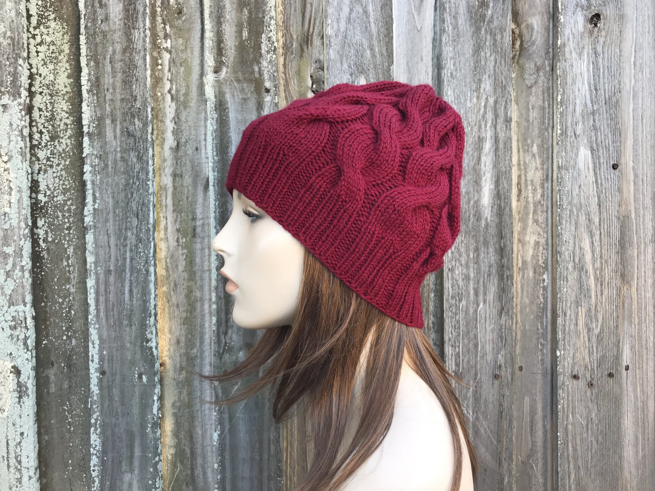 Cable Knit Hat Pattern Cable Hat Pattern Knitting Pattern - Etsy