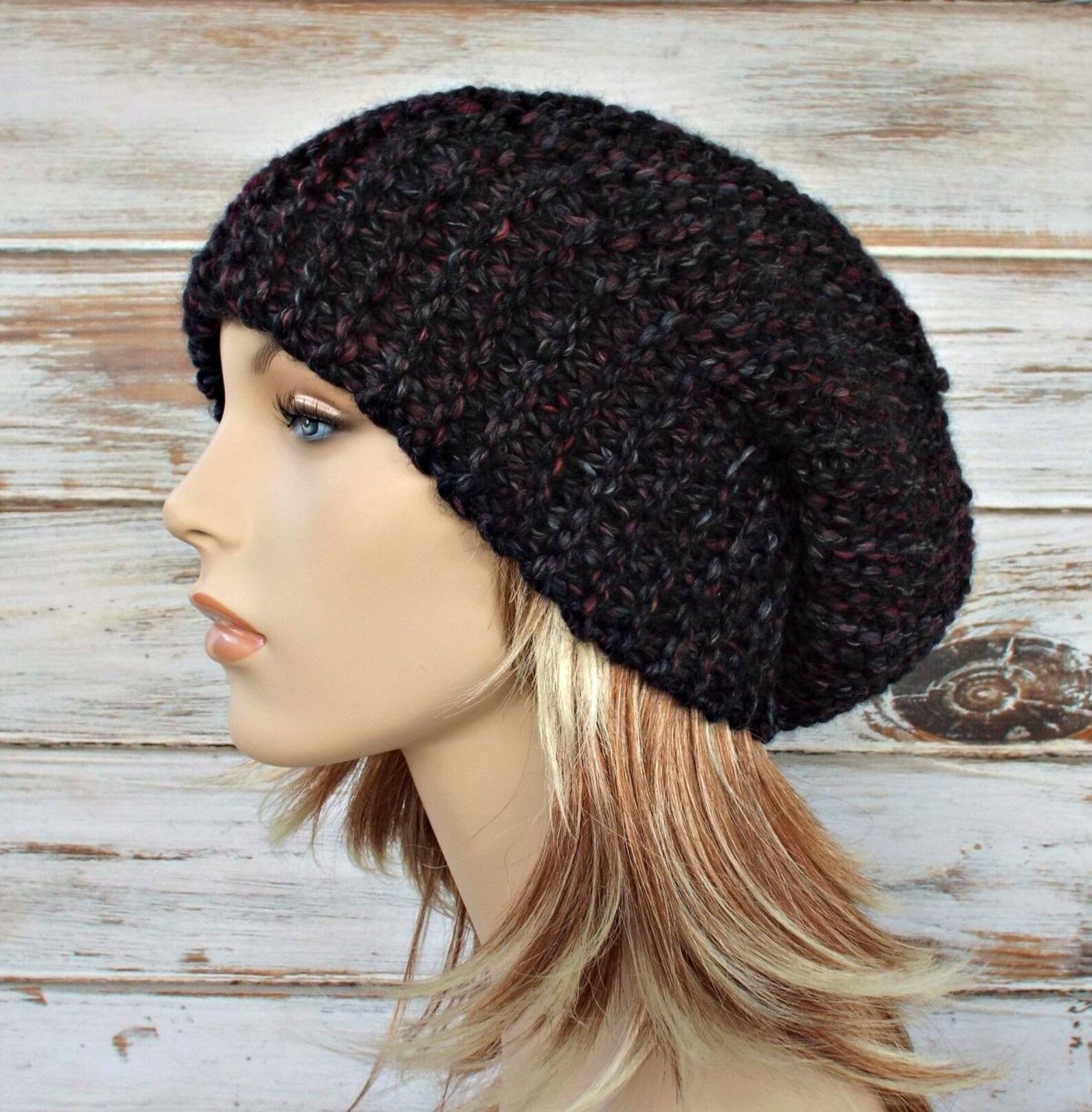 Oversized Knit Hat Mens Hat Womens Hat Chunky Knit Hat - Etsy