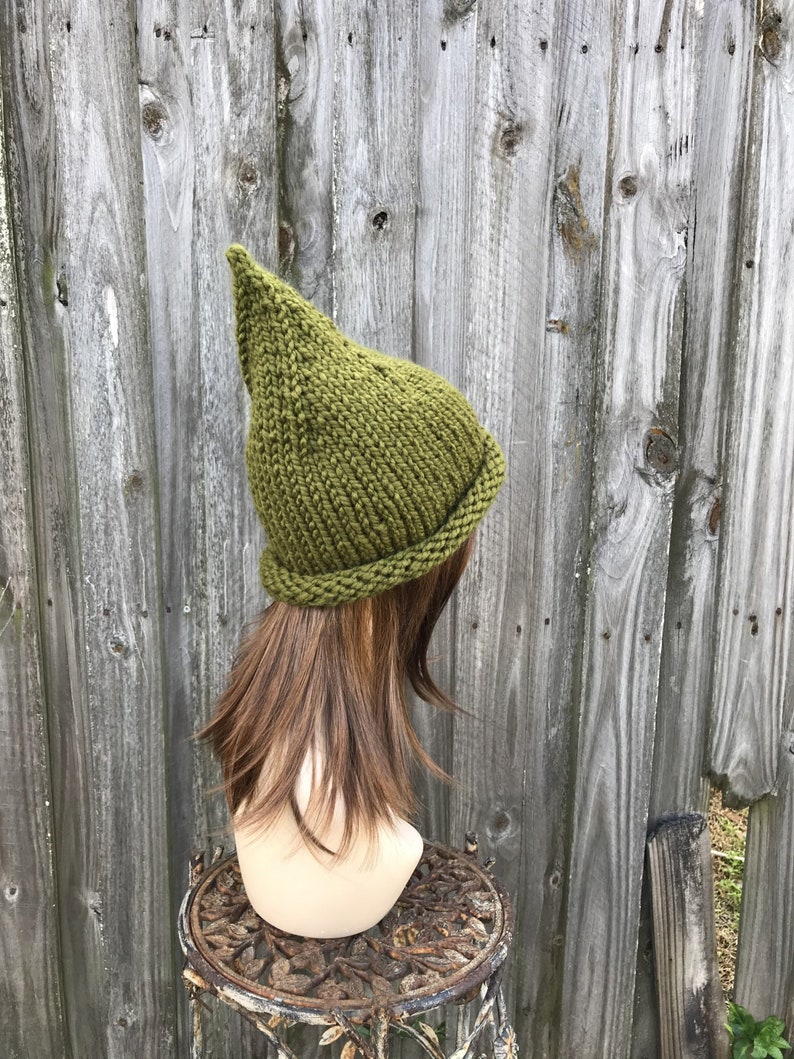 Witch Hat Wizard Hat Chunky Knit Hat Womens Hat Mens Hat - Etsy