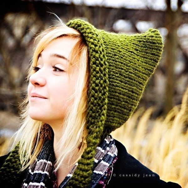 Pixie Hood Knit Women - Etsy UK