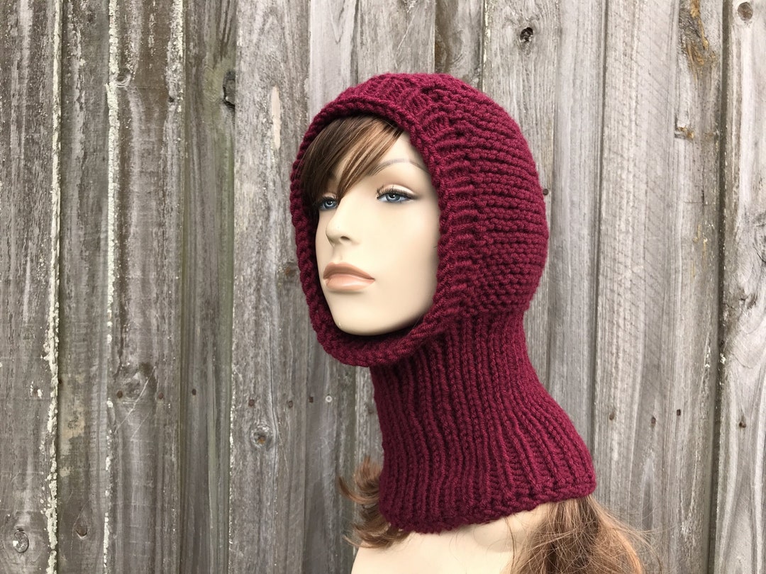 Chunky Knit Balaclava, Womens Balaclava, Mens Balaclava, Ski Mask, Knit ...