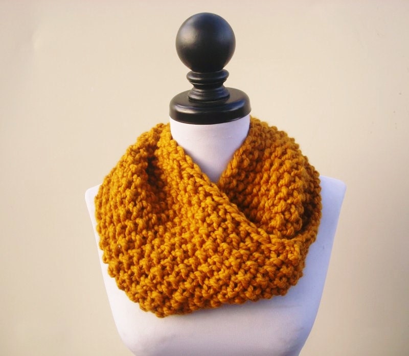 Hand Knit Cowl Scarf Knit Cowl Knitted Scarf for Women or - Etsy
