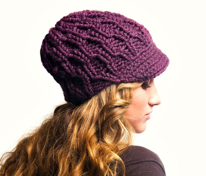 Instant Download Knitting Pattern - Knit Hat Pattern Amsterdam Cable ...
