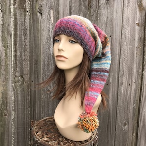 Knit Hat Pattern, Stocking Cap Knitting Pattern, Womens Hat, Mens Hat ...