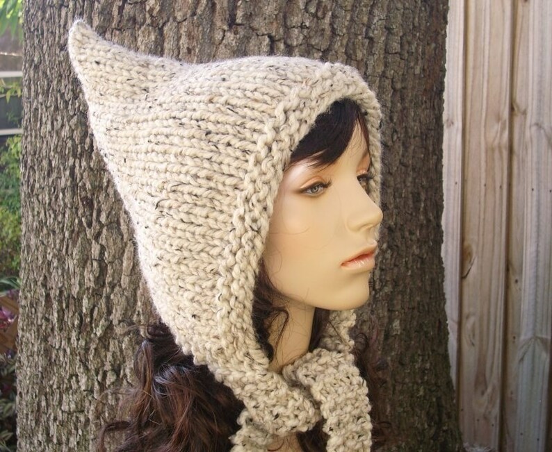 Knitted Hat Pattern Pixie Hat Knitting Pattern Chunky Knit - Etsy Canada