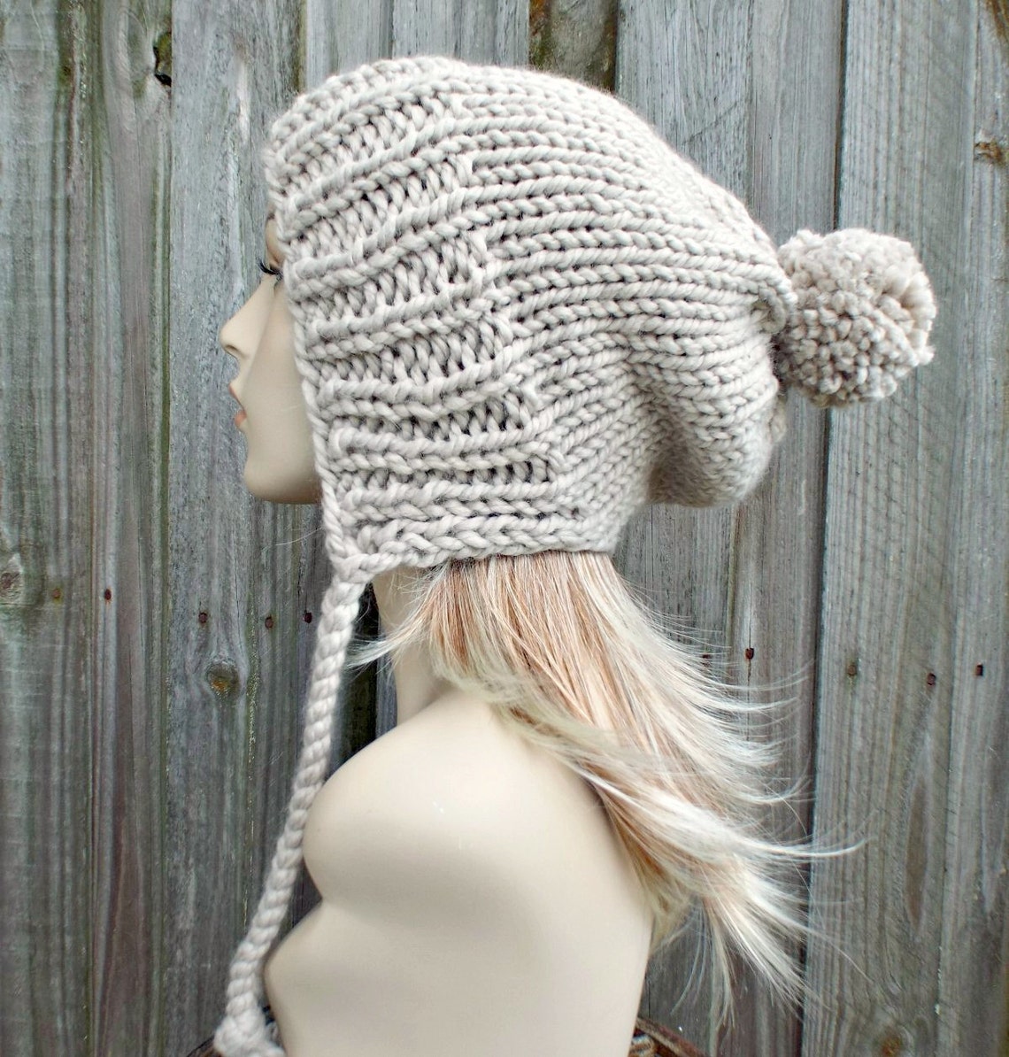 Slouchy Winter Hat Chunky Knit Hat Womens Hat Mens Hat - Etsy