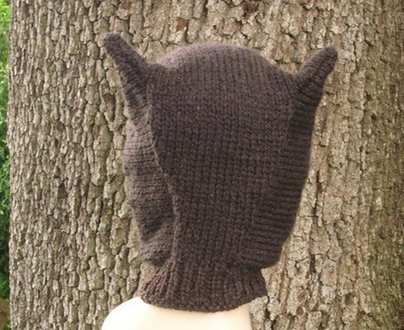 Knit Hat Pattern Cat Balaclava Pattern Knit Cat Hat Pattern | Etsy