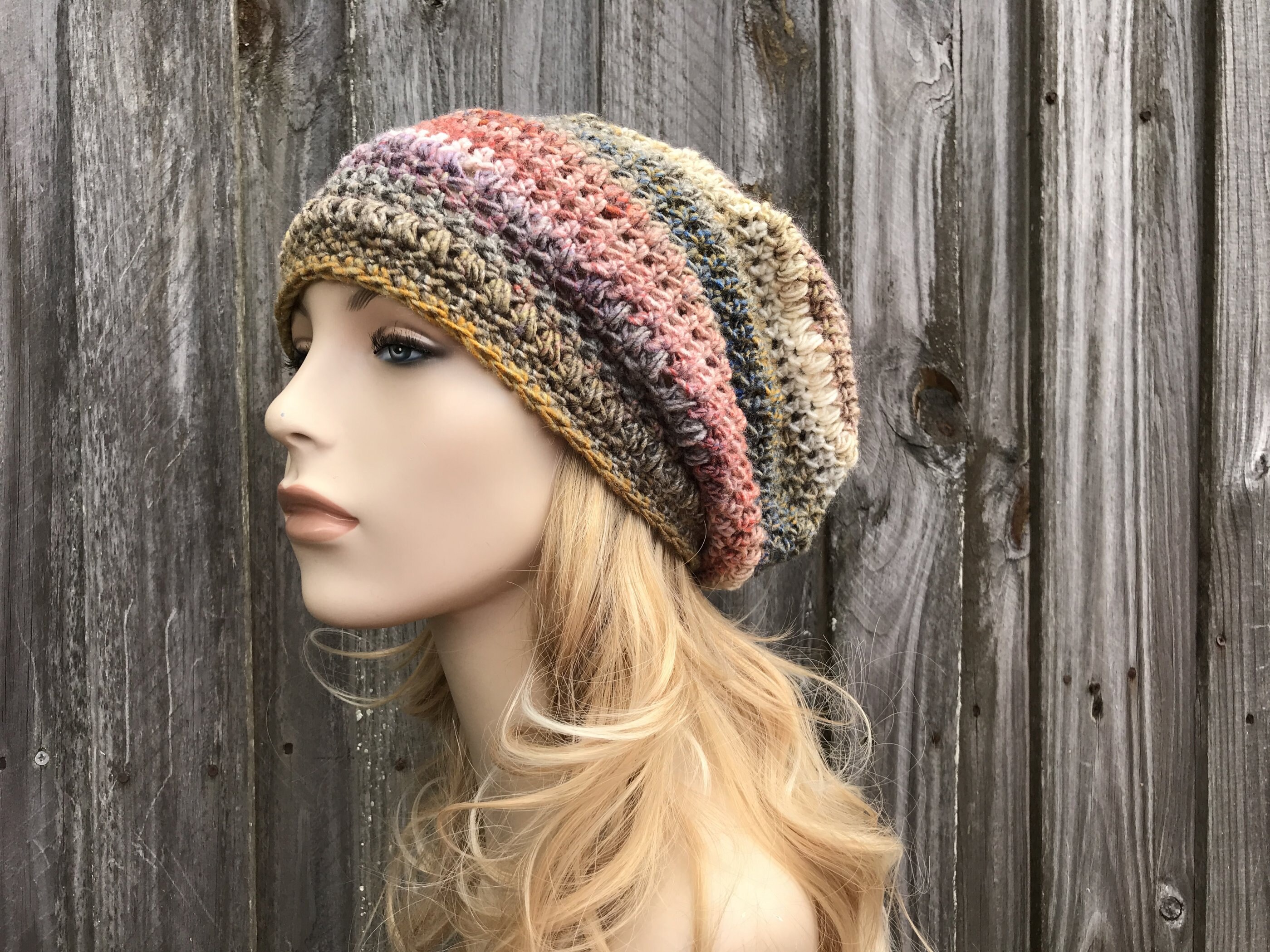 Boho Hat, Crochet Hat, Womens Hat, Beach Hat, Slouchy Hat, Penelope ...