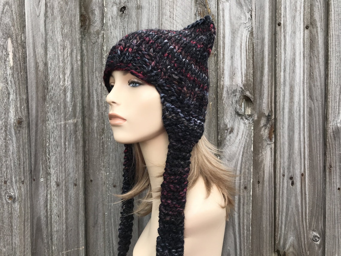 Blackstone Black Cat Hat Halloween Hat Chunky Knit Hat - Etsy