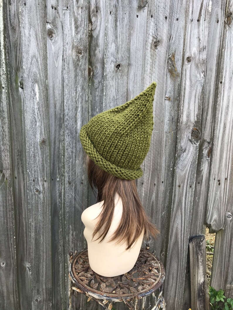 Witch Hat Wizard Hat Chunky Knit Hat Womens Hat Mens Hat - Etsy