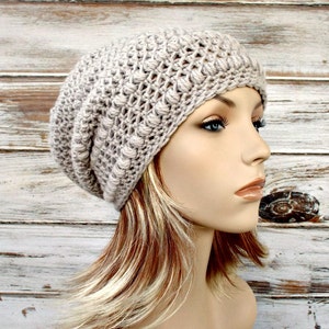 Boho Hat, Crochet Hat, Womens Hat, Mens Hat, Hipster Hat, Slouchy ...