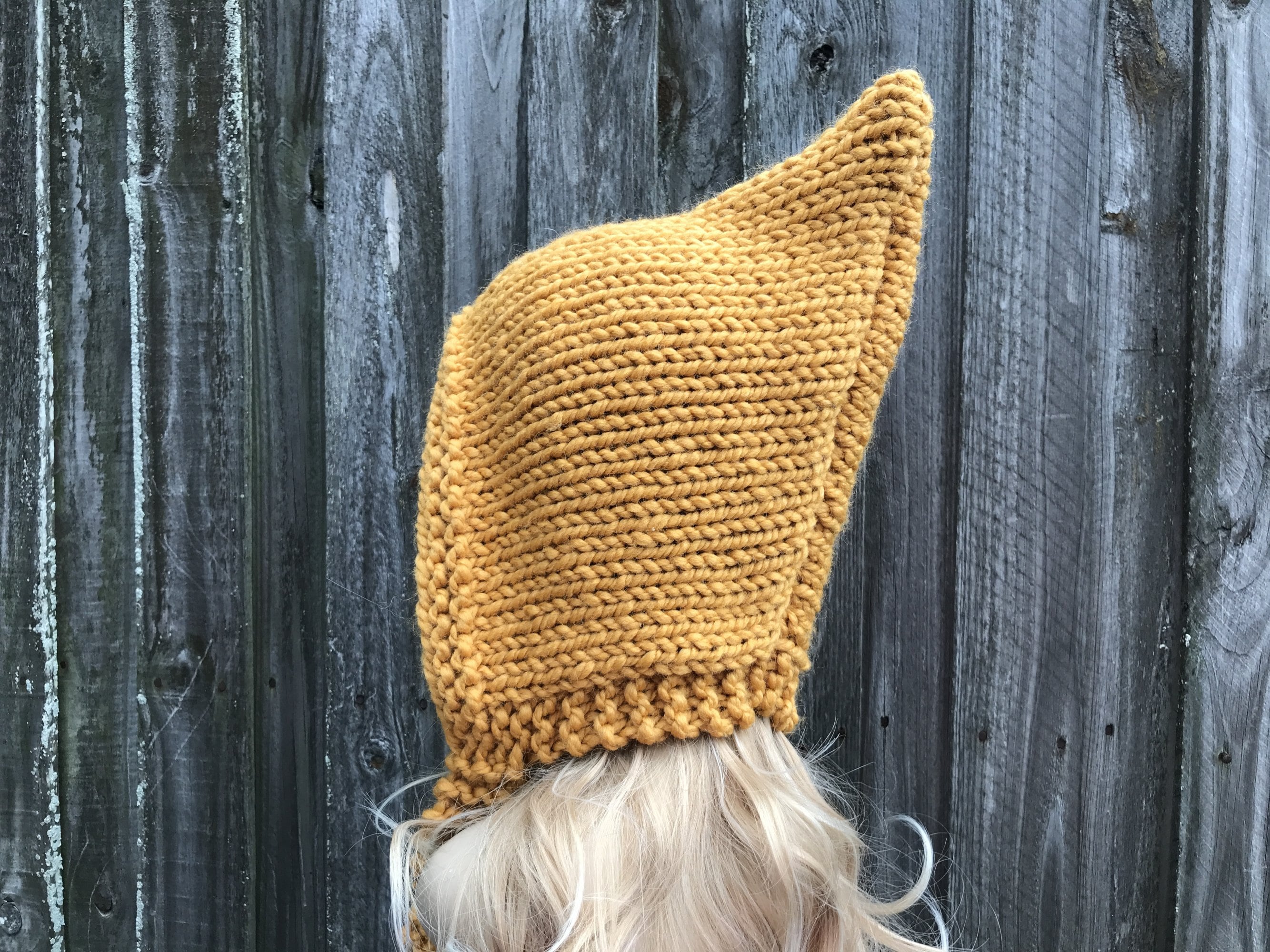 Witch Hat Pixie Hat Elf Hat Womens Hat Pixie Hood Chunky | Etsy