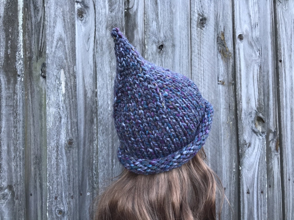 Witch Hat, Wizard Hat, Halloween Costume, Gnome Hat, Elf Hat, Chunky ...