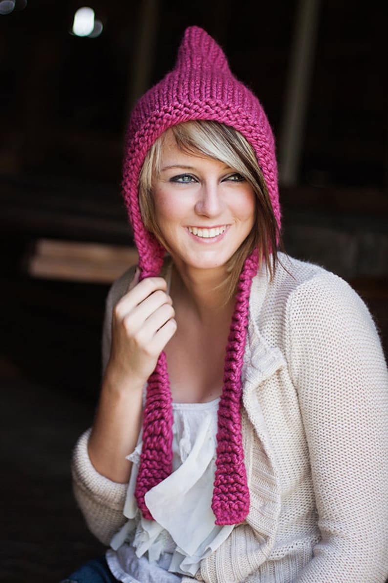 Pixie Hat Chunky Knit Hat for Women or Teens Womens Hat | Etsy