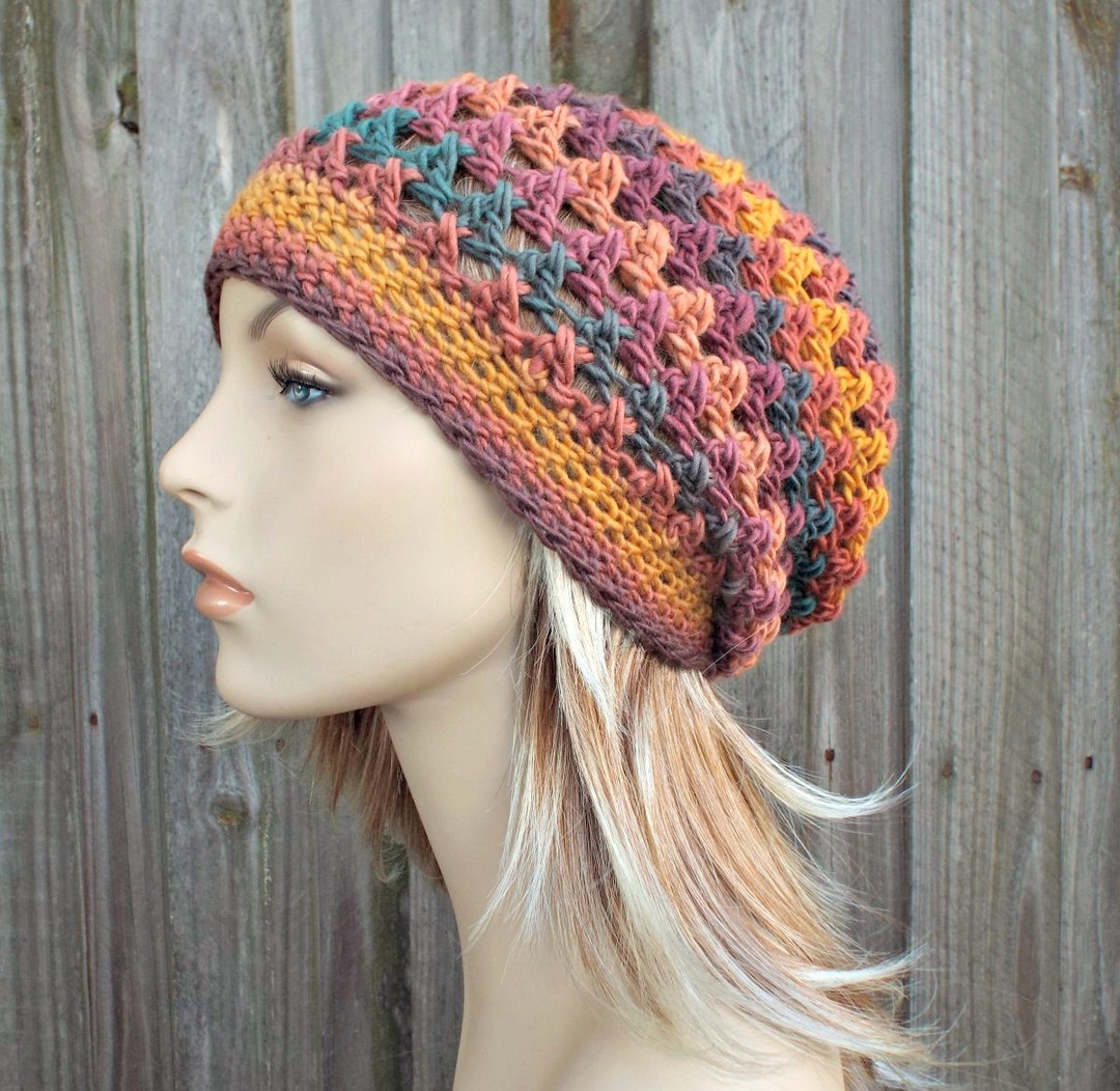 Crochet Hat Pattern Womens Hats Slouchy Beanie Pattern Mens Beanie Hat ...