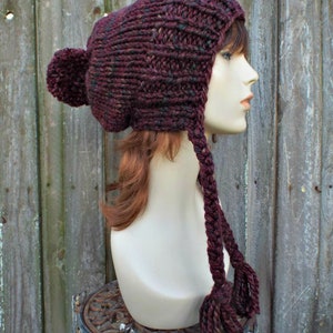 Chunky Knit Hat for Women, Womens Hat, Warm Winter Hat, Pom Pom Hat ...