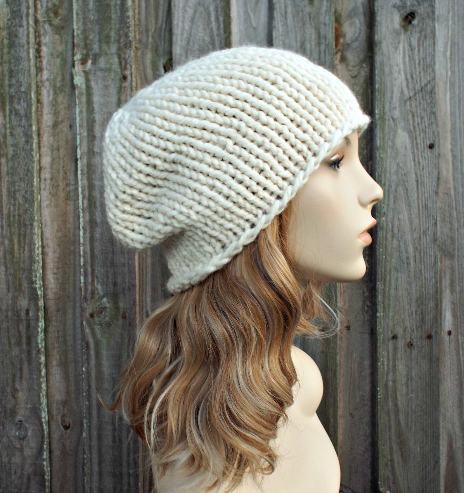 Chunky Knit Hat Pattern, Easy Knitting Pattern, Knit Beanie Pattern ...