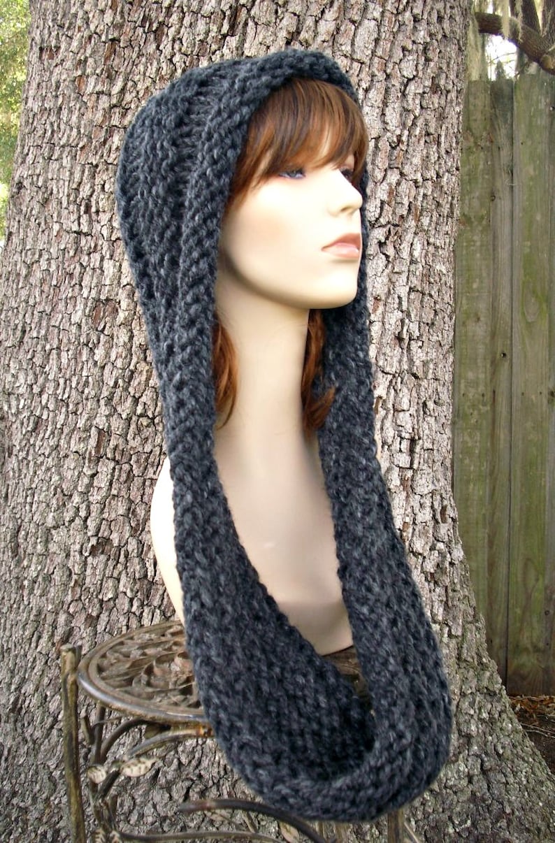 Instant Download Knitting Pattern, Knit Hood Pattern, Knit Hat Pattern ...
