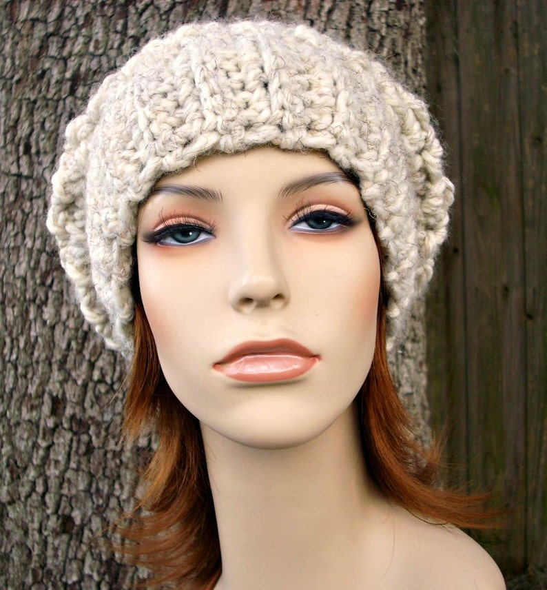 Crochet Hat Womens Winter Hats Slouchy Beanie Hat Mens Winter Hats ...