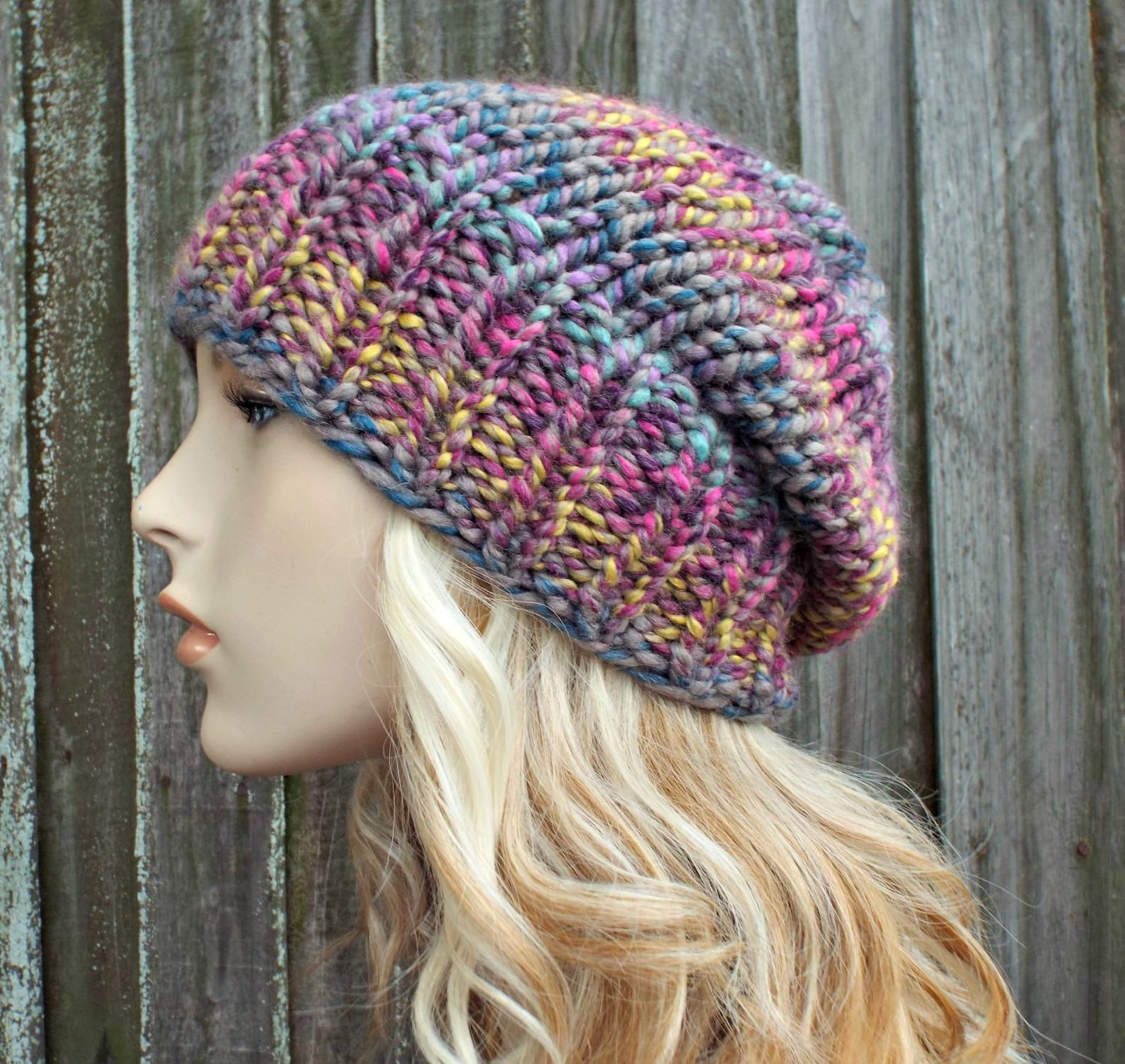 Chunky Beanie Knitting Pattern Knit Hat Pattern Mens Hat | Etsy