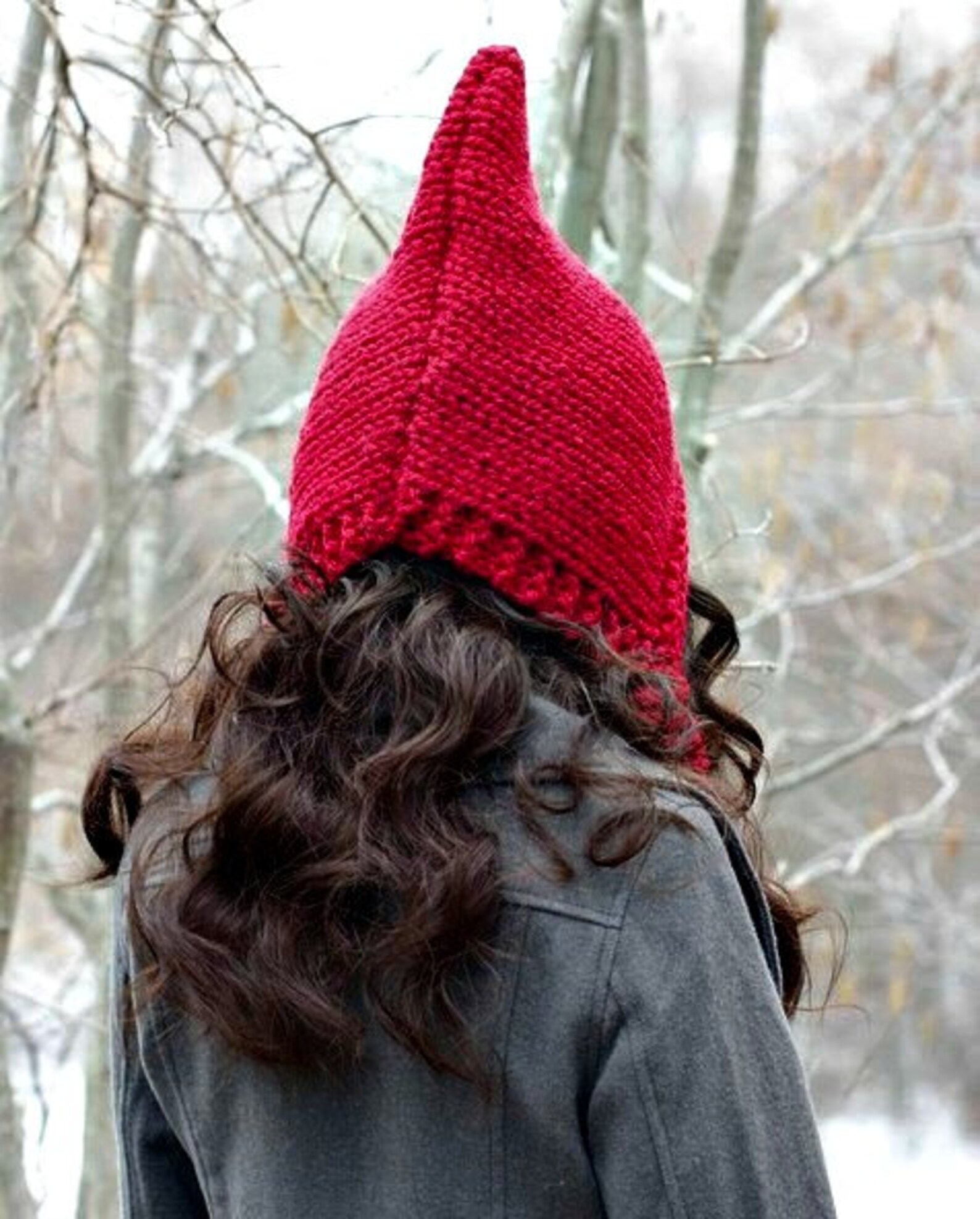 Adult Pixie Hat Elf Hat Chunky Knit Hat Womens Hat Winter - Etsy UK