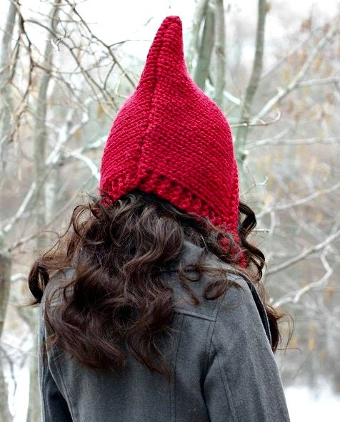 Adult Pixie Hat Elf Hat Chunky Knit Hat Womens Hat Winter | Etsy
