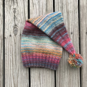 Knit Hat Pattern, Stocking Cap Knitting Pattern, Womens Hat, Mens Hat ...