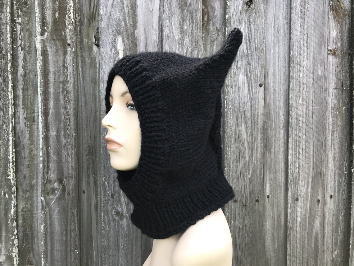Knit Hat Pattern Cat Balaclava Pattern Knit Cat Hat Pattern | Etsy