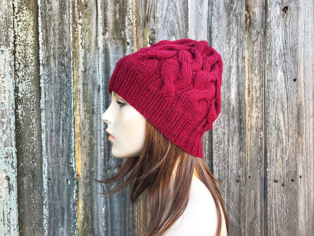 Cable Knit Hat Pattern Cable Hat Pattern Knitting Pattern - Etsy