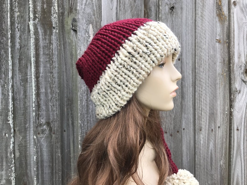 Extra Long Stocking Cap Rustic Santa Hat Santa Claus Hat - Etsy