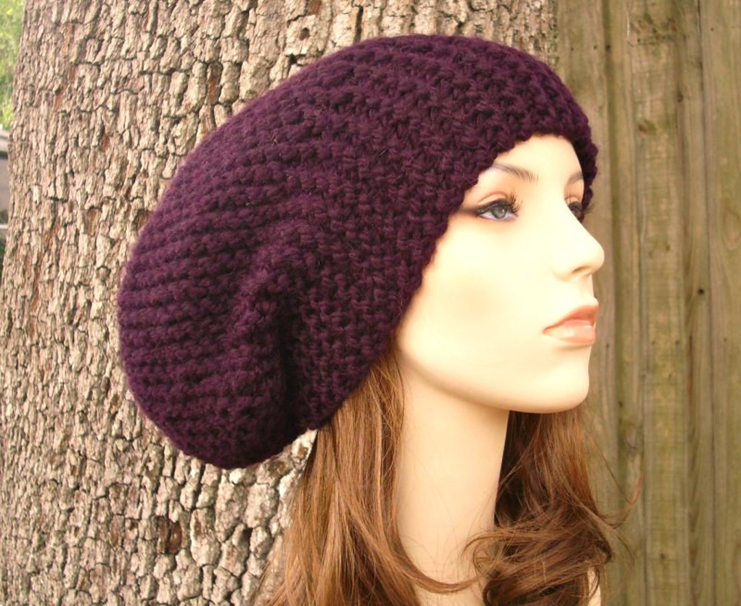 Slouchy Winter Hats, Chunky Knit Hat, Womens Hats, Mens Hats, Knit ...