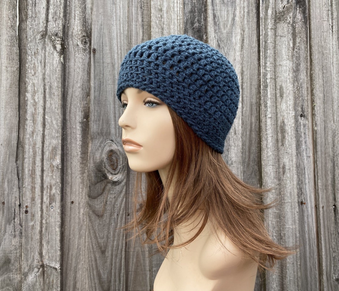 Beach Hat, Fitted Beanie, Skullcap, Crochet Hat, Womens Hat, Mens Hat ...