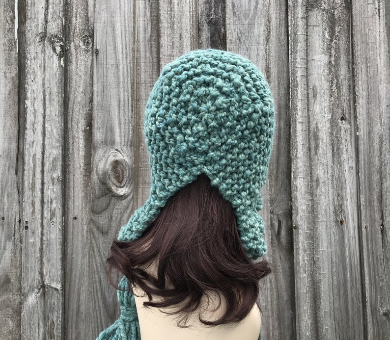Chunky Knit Hat, Hand Knitted Hood, Womens Hat, Mens Hat, Winter Hat ...