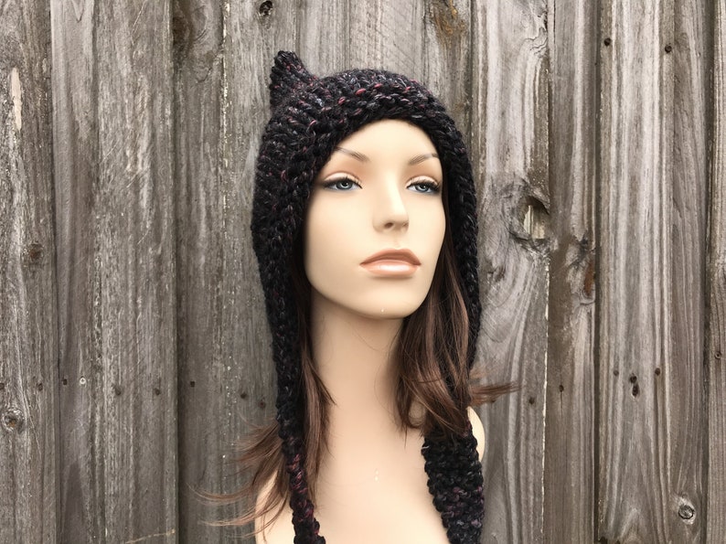 Knit Pixie Hat Elf Hat Chunky Knit Hat Womens Hat Mens - Etsy