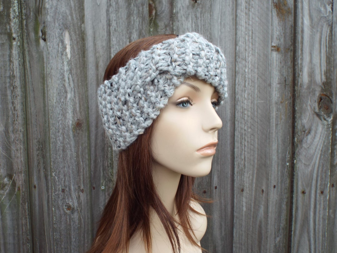 Chunky Knit Headband, Knit Head Band, Knit Ear Warmers, Womens Headband ...