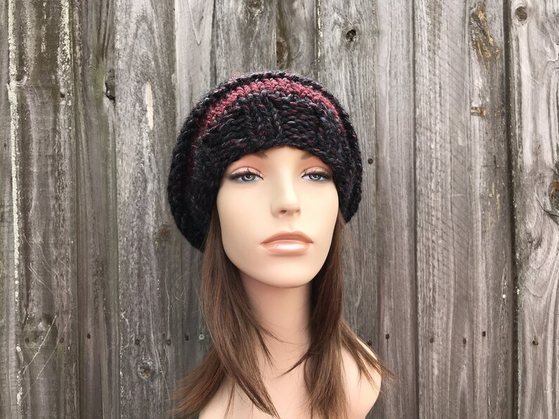 Chunky Knit Hat Womens Hat Mens Hat Slouchy Beanie | Etsy