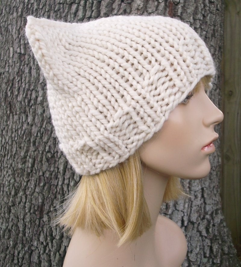 Chunky Knit Hat, Womens Hat, Mens Hat, Winter Hat, Cat Hat Chunky Knit Hat, Womens Hat, Mens Hat, Winter Hat, Cat Hat
