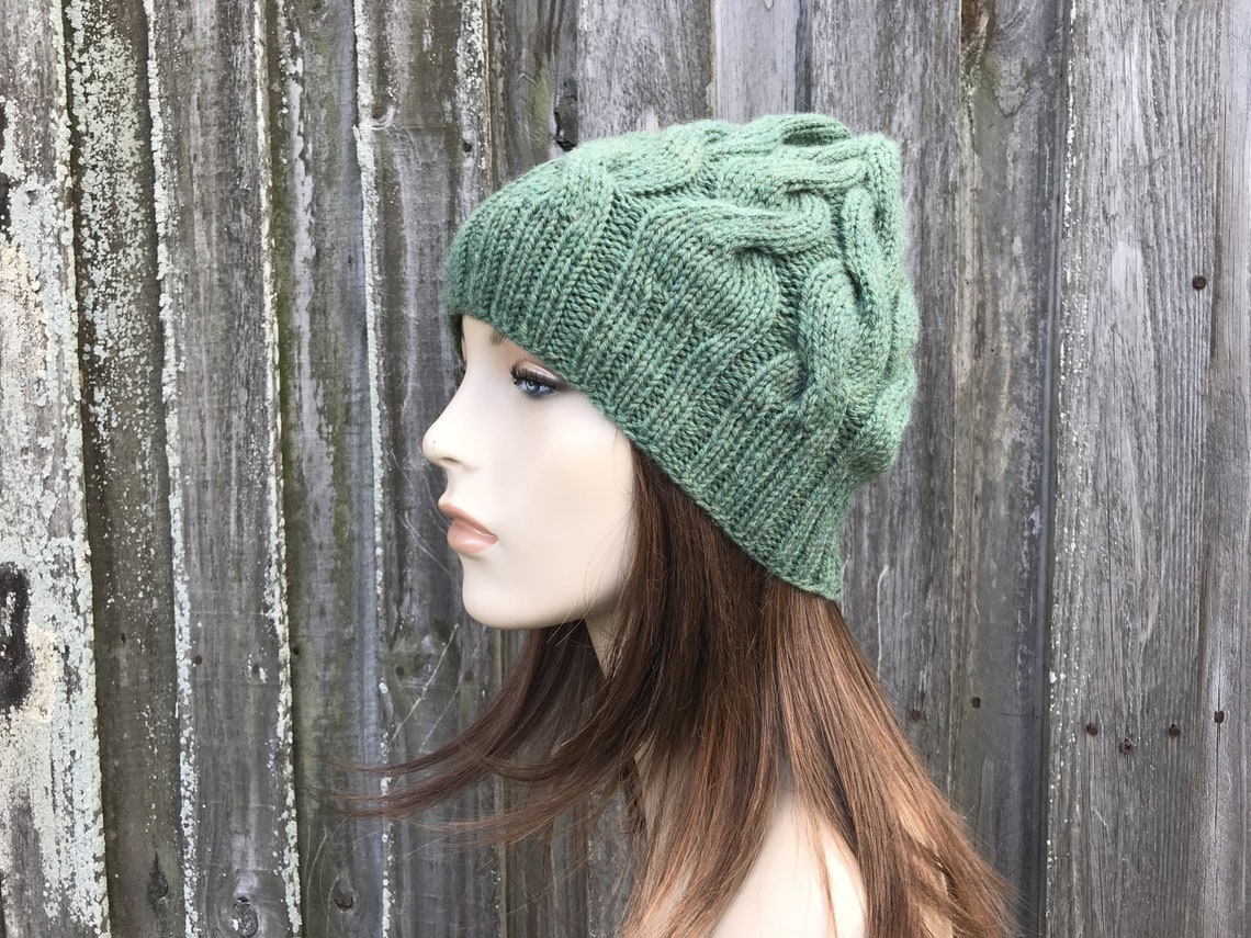 Cable Knit Hat Pattern Cable Hat Pattern Knitting Pattern - Etsy