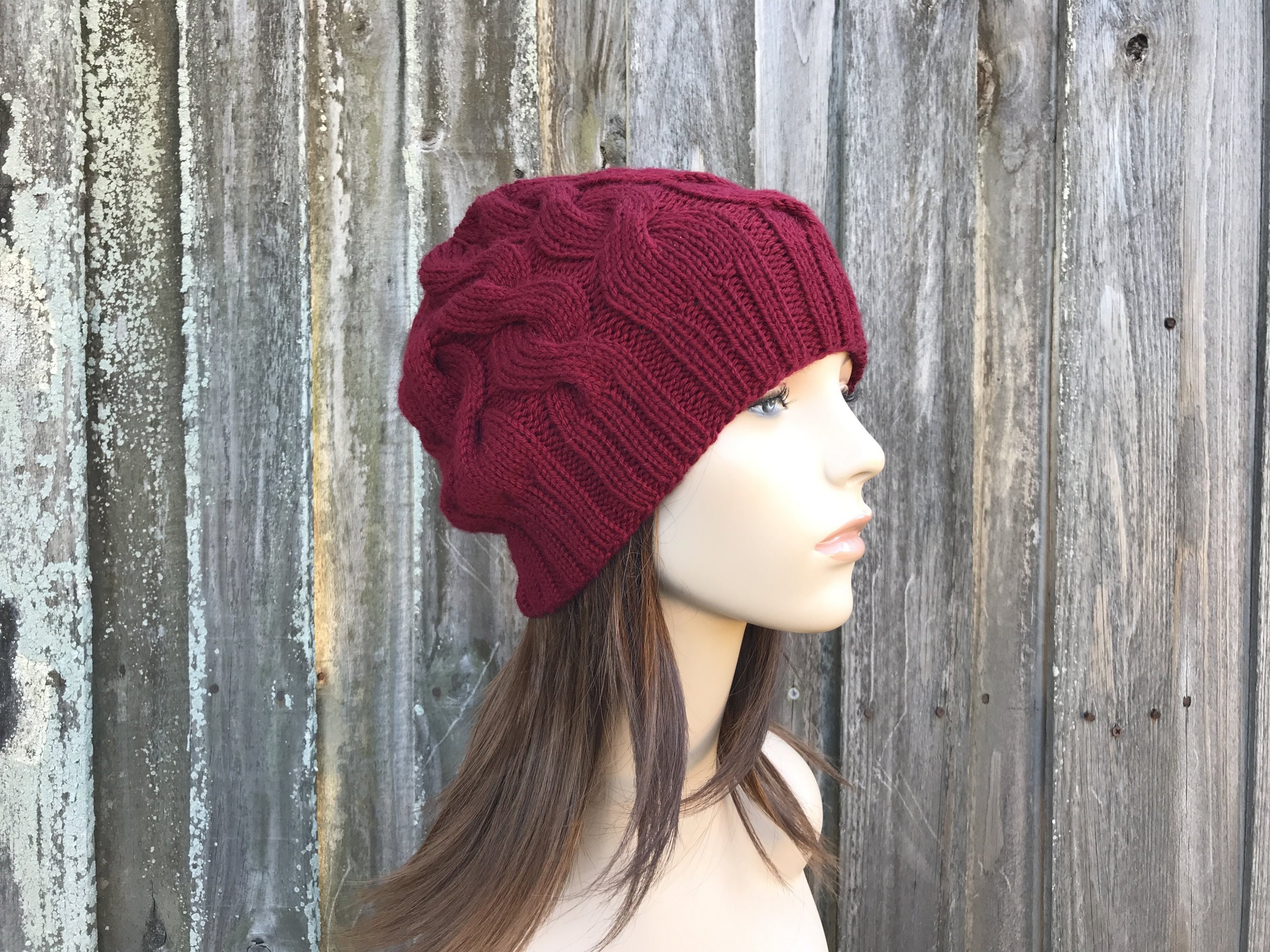Cable Knit Hat Pattern Cable Hat Pattern Knitting Pattern - Etsy