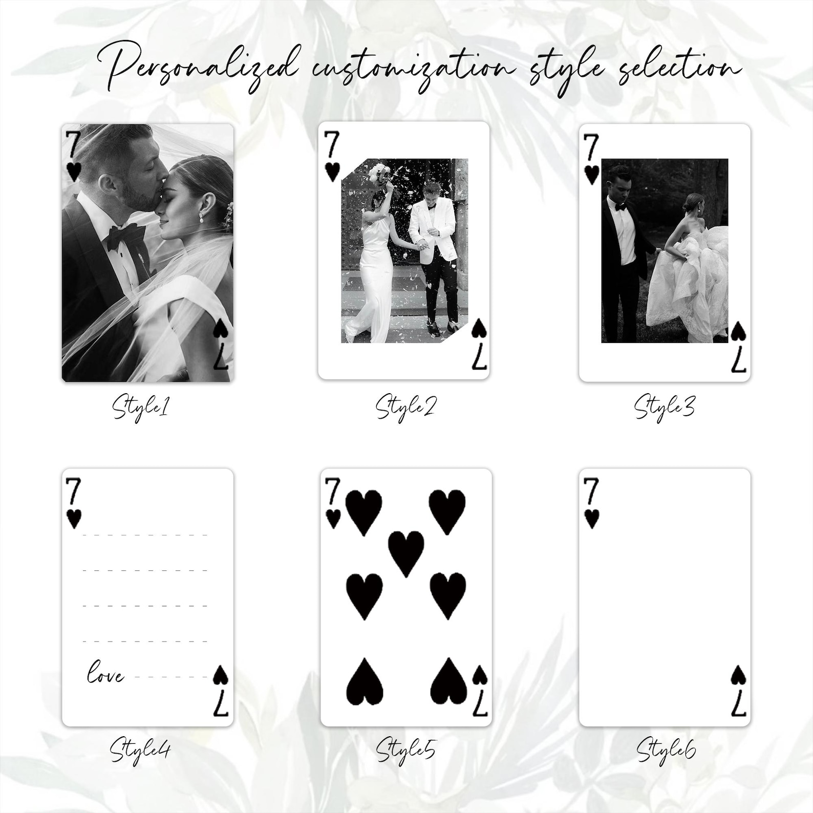 Unique Wedding Gift,custom Deck of Cards,wedding Playing Card,poker ...