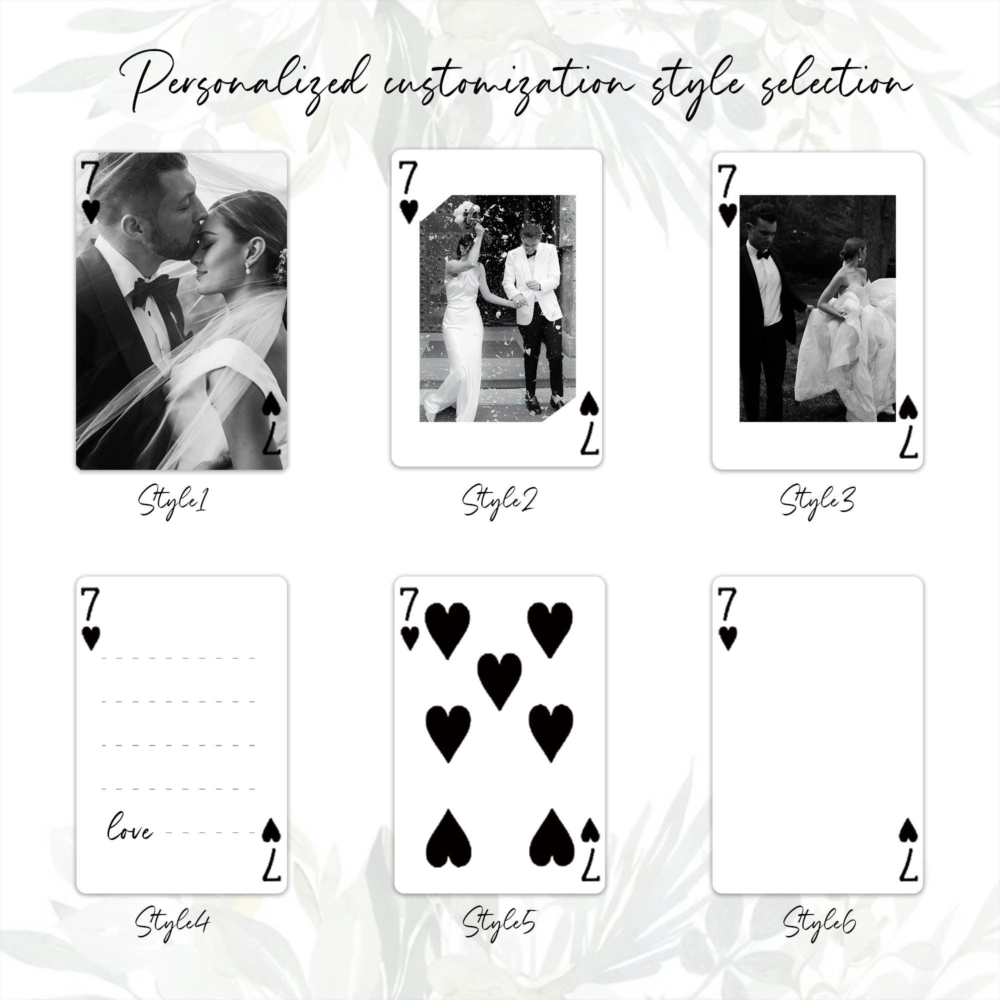 Unique Wedding Gift,custom Deck of Cards,wedding Playing Card,poker ...