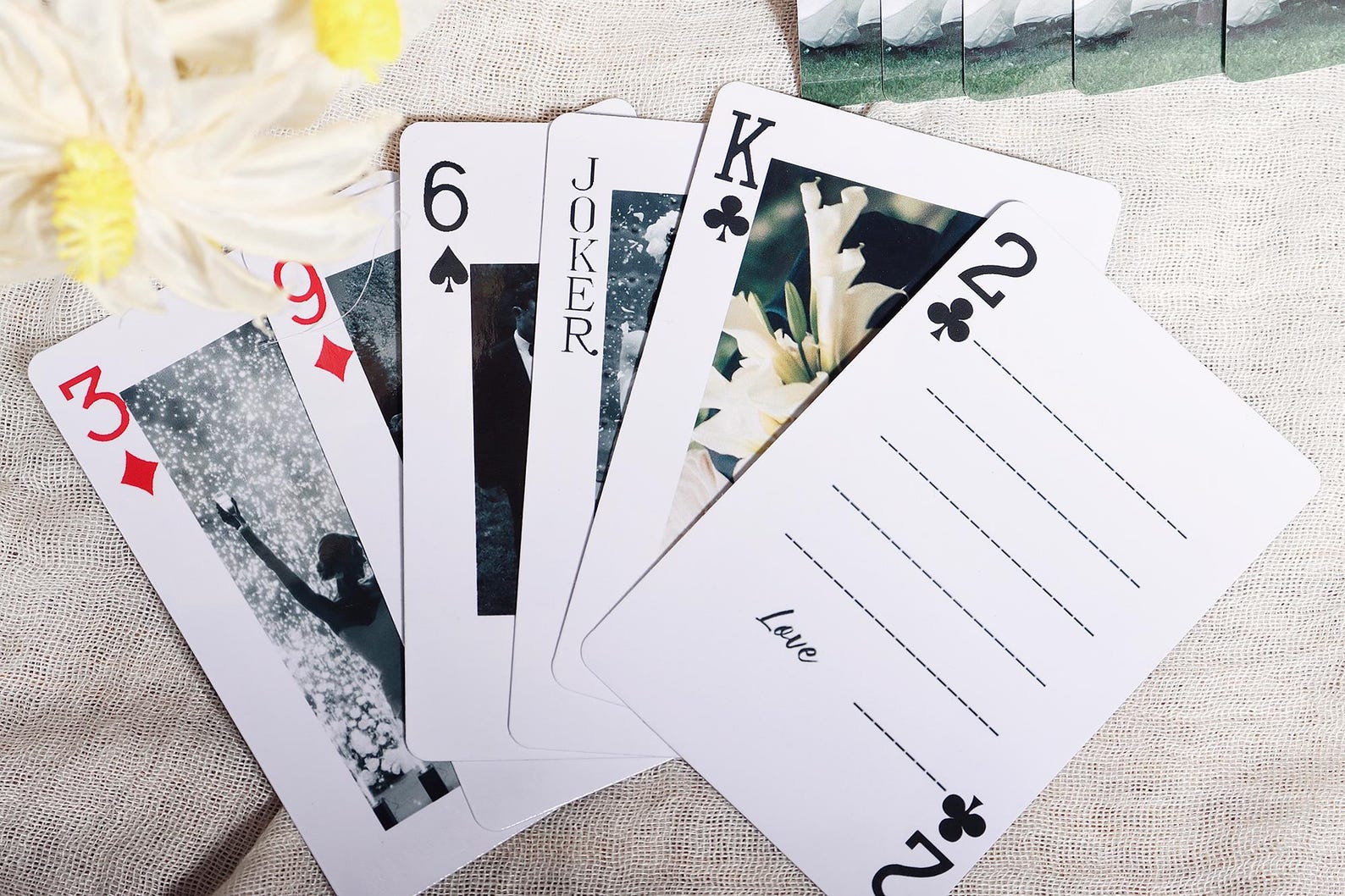 Unique Wedding Gift,custom Deck of Cards,wedding Playing Card,poker ...