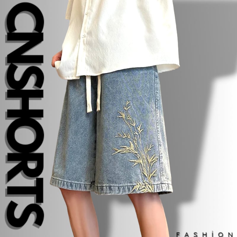 Embroidered Shorts Men - Etsy