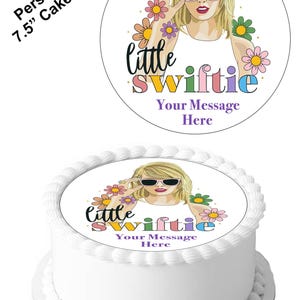 Personalised Message Pop Star Swifty Swifties Music 7.5inch Circle ...