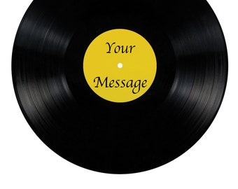Personalised Vinyl Record Topper - Etsy