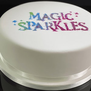 Magic Sparkles Fully Edible Glitter 2g of Natural Garnet Red - 100% ...