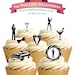 27 Stand up Secret Spy Agent Silhouette Themed Edible Wafer Paper Card ...