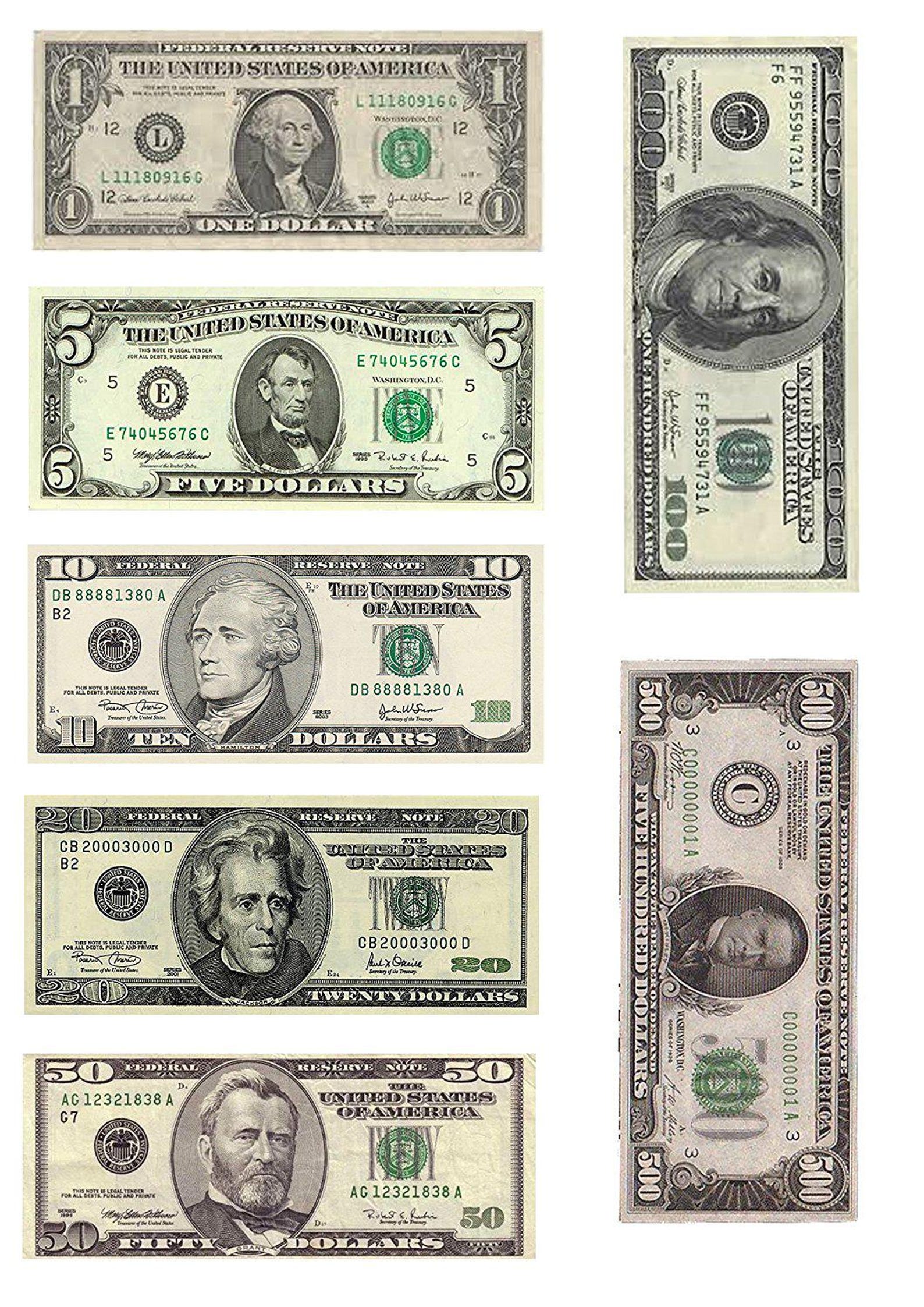 US Dollars Bank Notes Money Currency Edible Icing Cake Decoration ...