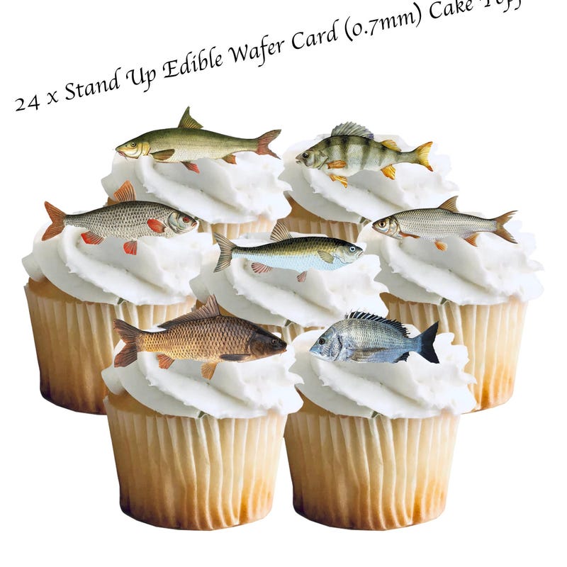 Edible Fish Toppers - Etsy UK